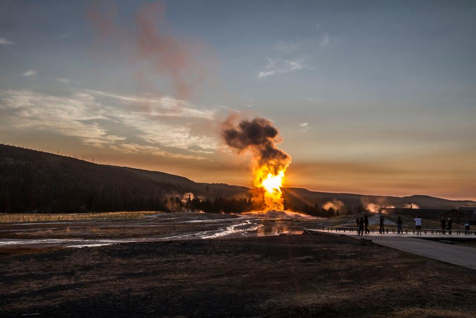 Yellowstone's Largest Geyser Erupted For A 5th Time In Just Two Months ...