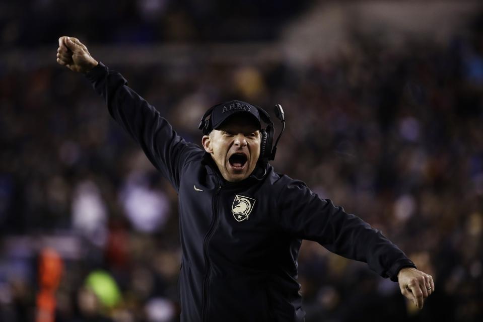 Jeff Monken Leading The Cheers Of Army Football's Recent Run Of Success