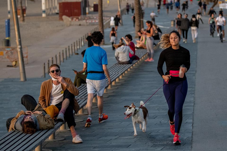 Photos: Spaniards Exercise Outdoors After Nearly 50 Days Of Lockdown