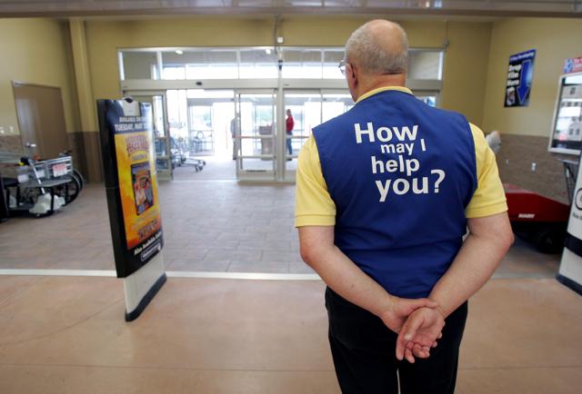 (Big Smiley Face) Walmart Brings Back Greeters