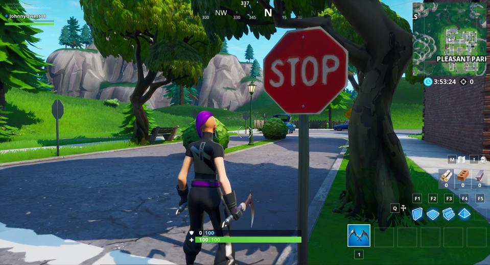 Here Are The 13 Stop Sign Locations In Pleasant Park Alone For Fortnite ...