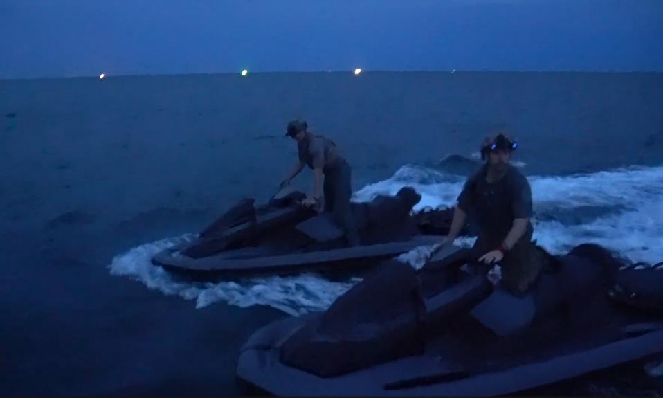 Naval Special Warfare operating Jet Skis