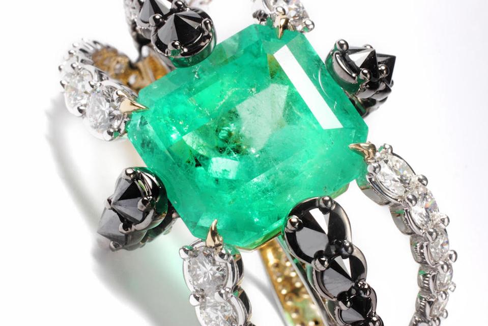 The Emerald Octopus Ring By Ara Vartanian: Not Your Grandmother’s Diamonds