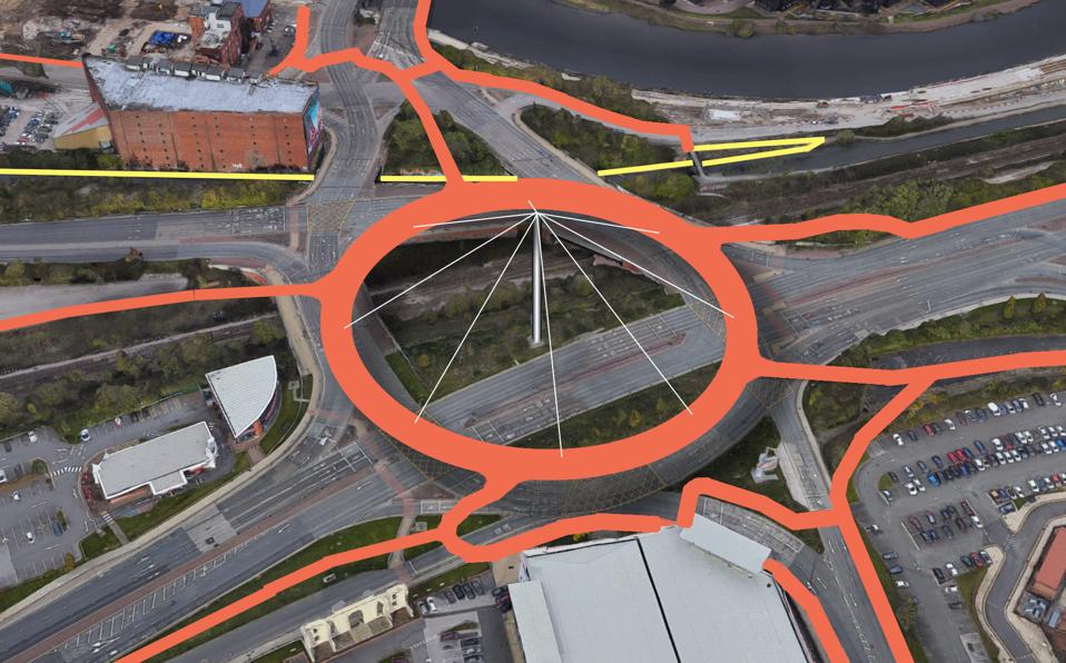 Manchester Plans For Dutch-Style Aerial Cycling Roundabout