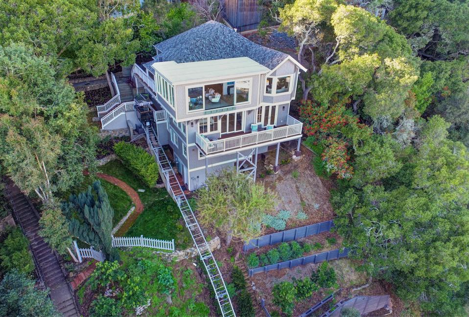 $8 Million California Estate Comes With A Hillside Funicular By The Sea