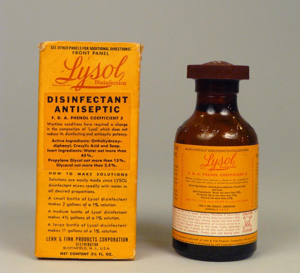 Lysol Shouldn’t Be Ingested To Combat Coronavirus, But It Was Once ...