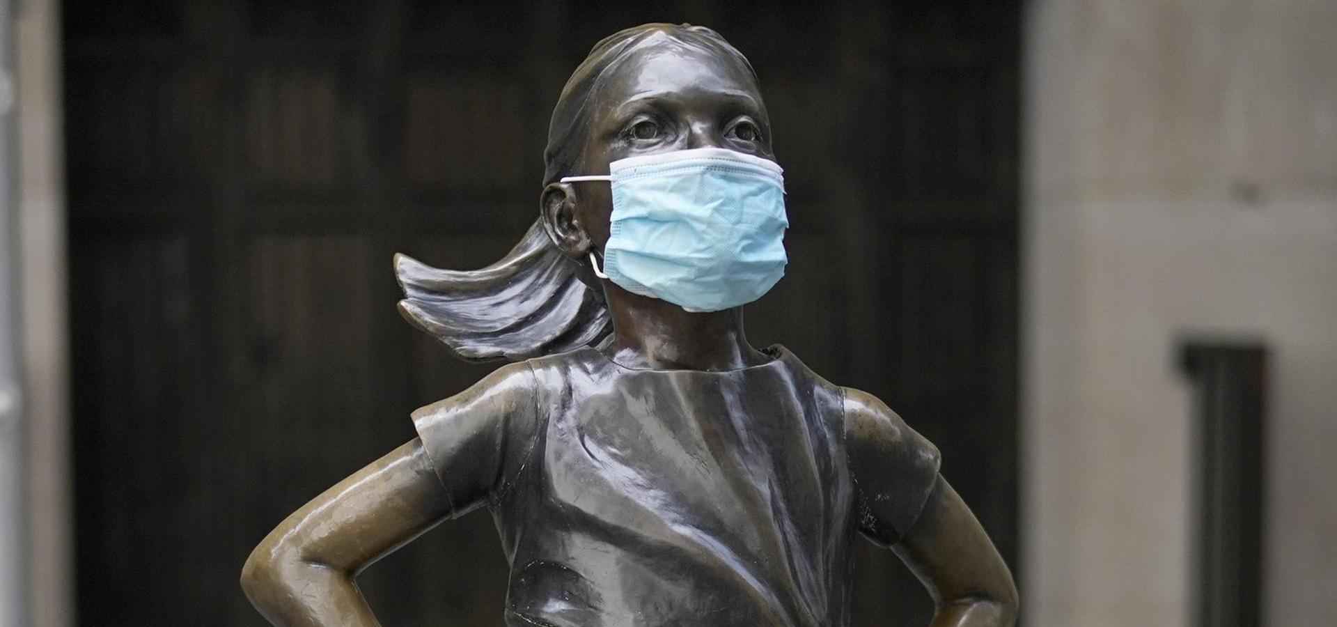 Famous Statues Around The World Wearing Face Masks