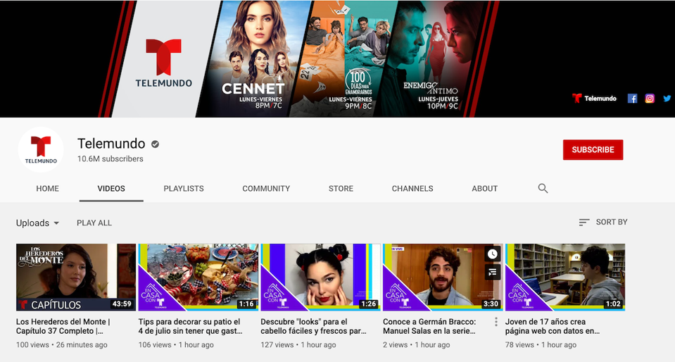 Passing 10 Million Subscribers, Telemundo Becomes Top US Broadcast ...