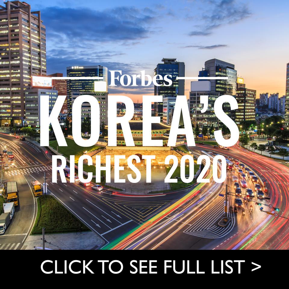 Korea’s 50 Richest 2020: More Than Half The Country’s Wealthiest Takes ...