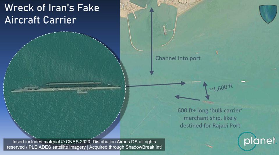 Iran’s Self-Own: Time Is Running Out For Fake Aircraft Carrier Wreck
