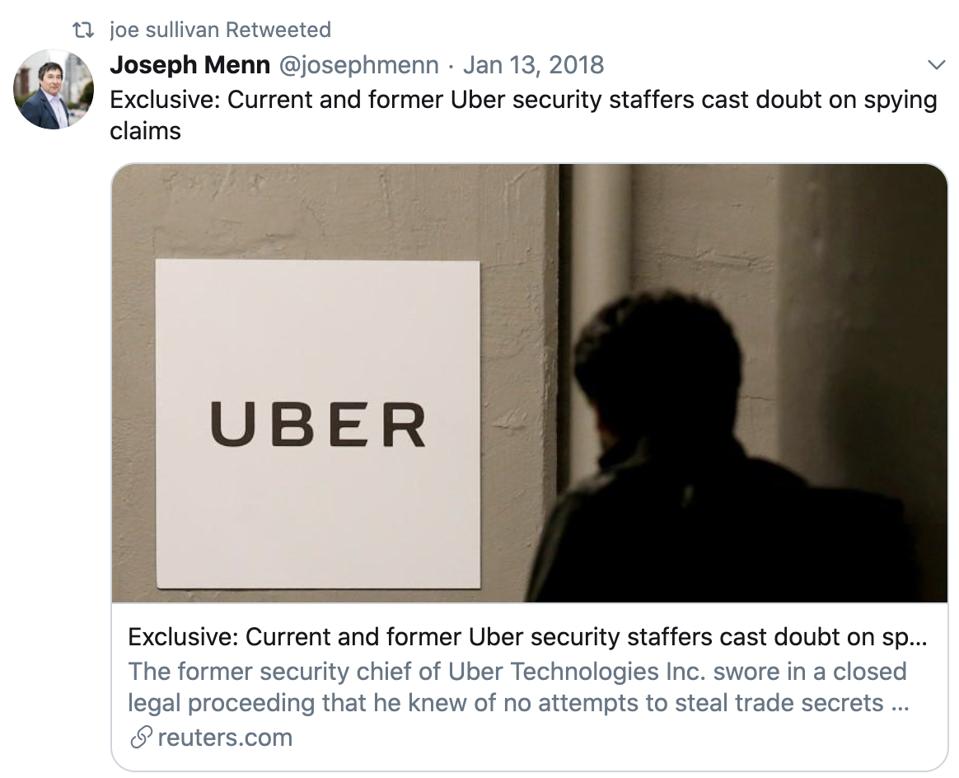 Former Uber CSO Arrested For Paying $100,000 Bitcoin To Hide Data ...