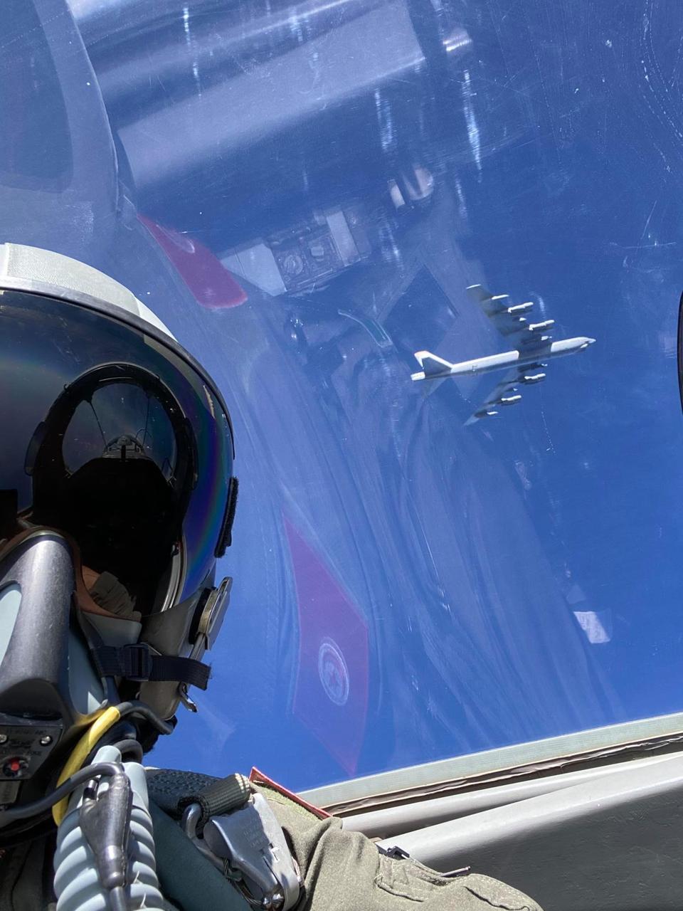 Behold—The World’s Most Elusive F-5s Flying Alongside American B-52s