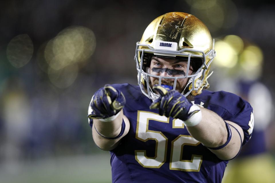 Linebacker Bo Bauer Reins In His Emotions To Thrive For Notre Dame