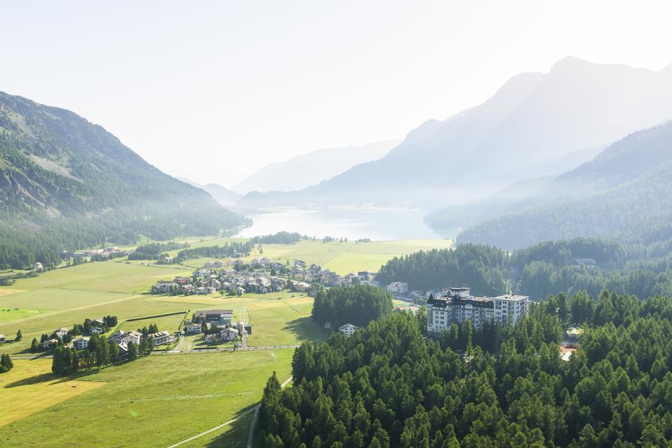 Far From The Bustling World In Sils Maria In Switzerland