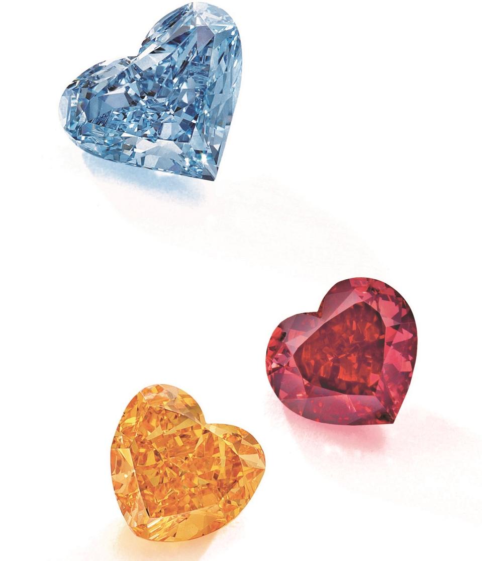 3 Fancy Colored Heart-Shaped Diamonds At Sotheby’s Jewelry Auction