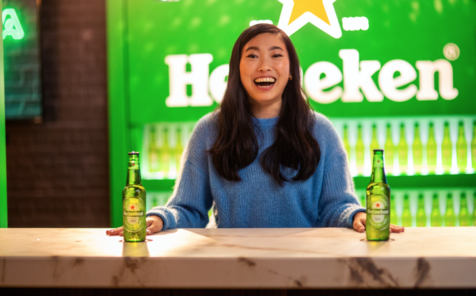 Awkwafina Wants To (Safely) Share A Beer With You Over The Holidays