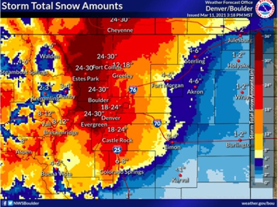 Meteorology ‘101’ Of The Potentially Historic Snowstorm In The Rockies ...