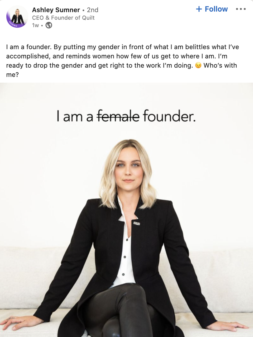 Is The Phrase ‘Female Founder’ Inhibiting Or Empowering?