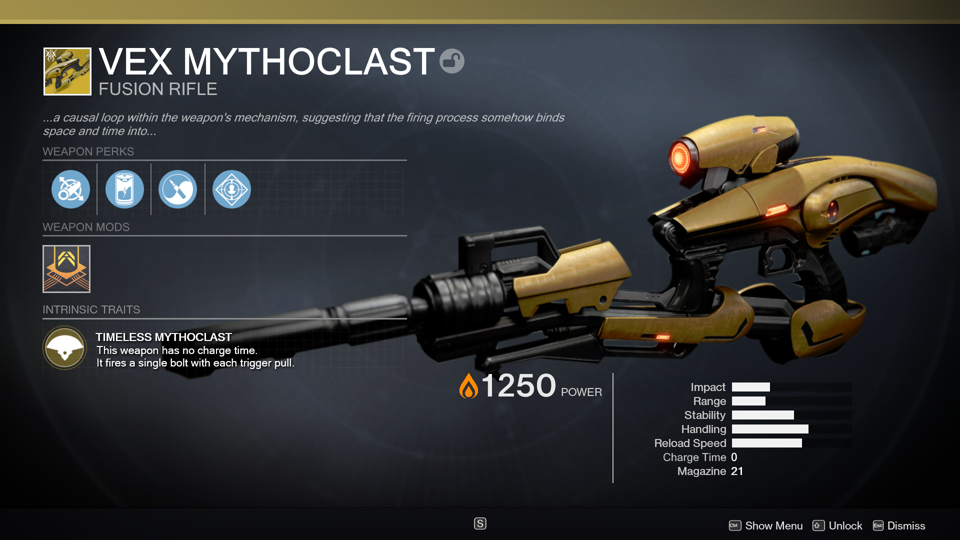 Destiny 2's New Best, Broken Weapon, Vex Mythoclast, Most Players Just ...