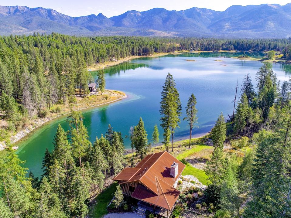 Take A Break From Civilization At A Quiet Lake In Bigfork, Montana
