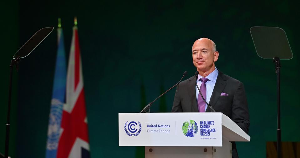 Billionaire Jeff Bezos Takes Stage At COP26 To Pledge $2 Billion Towards Nature Conservation