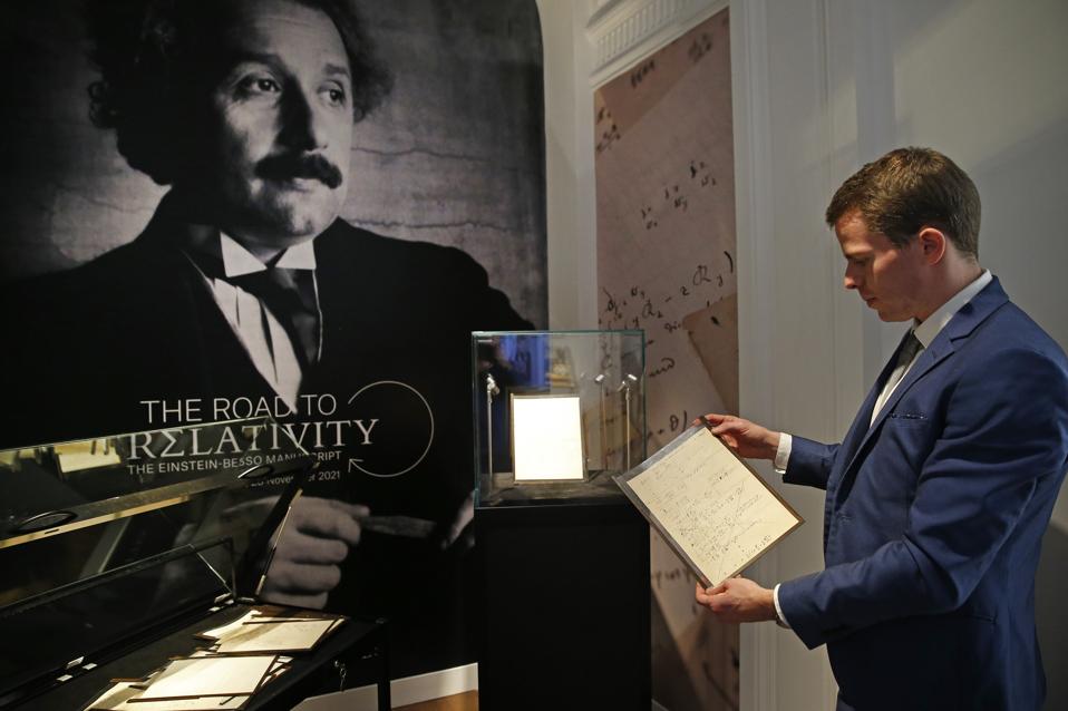 Albert Einstein’s Working Manuscript For The Theory Of General ...