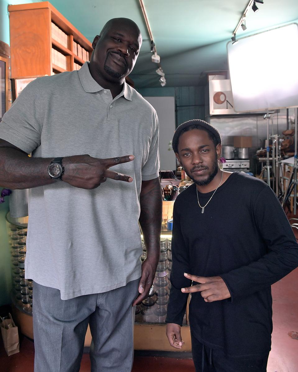 Shaq And Kendrick Lamar Discuss Teaming Up To Support Small Businesses