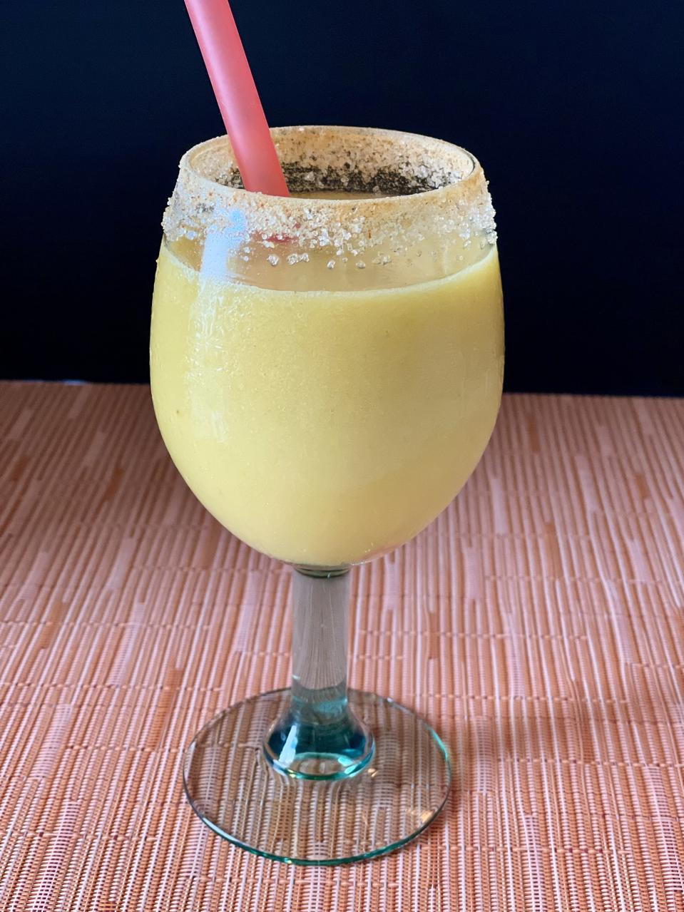 Tropical Boozy Smoothie: Mango Peach Edition