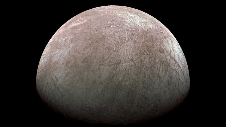 In Photos: See Mysterious ‘Wet Moon’ Europa From Just 219 Miles Above As NASA’s Juno Spacecraft ...