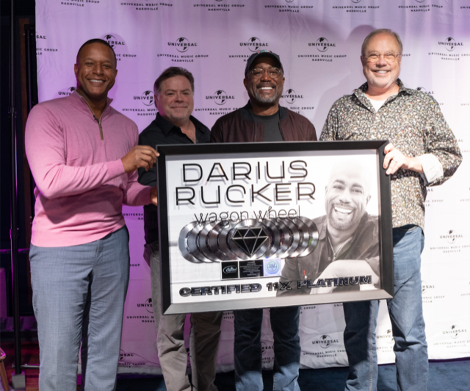 Darius Rucker Honored For Two Career Milestones - One Involving His Mega-Hit ‘Wagon Wheel’
