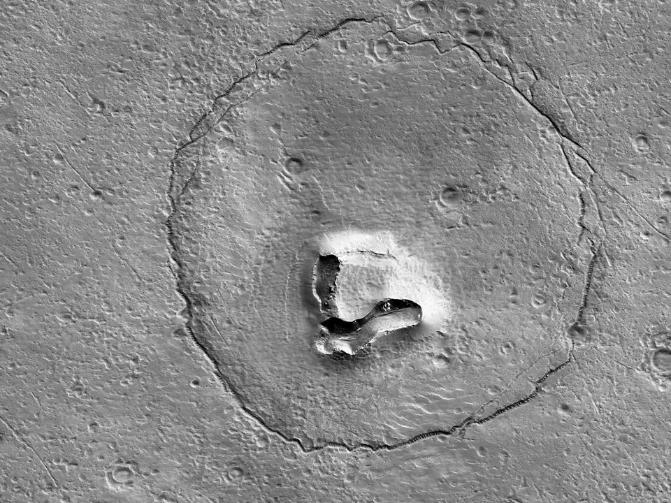 NASA Spots A ‘Bear’ Carved Into The Surface Of Mars