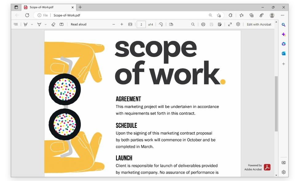 Edge Browser Gets PDF Boost With Adobe Acrobat Built In