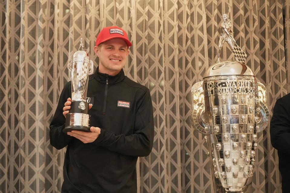 With His “Baby Borg” Indianapolis 500 Winner Marcus Ericsson Of Sweden ...