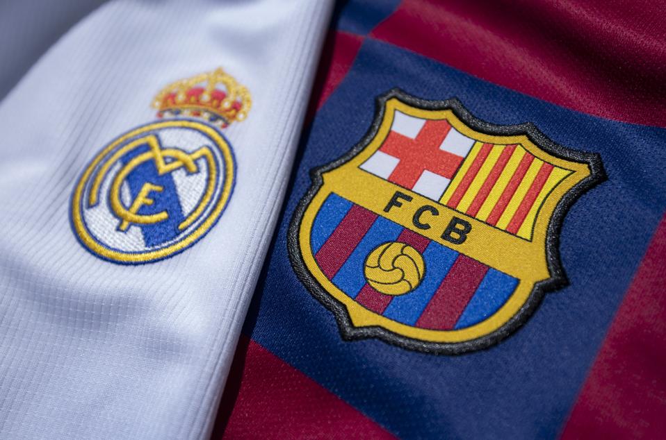 Real Madrid And FC Barcelona El Clasico Line Ups