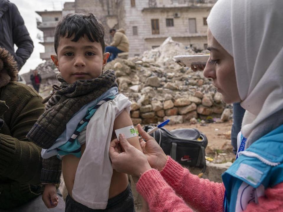 In Syria, UNICEF Mobile Health Clinics Reach Children After Earthquakes