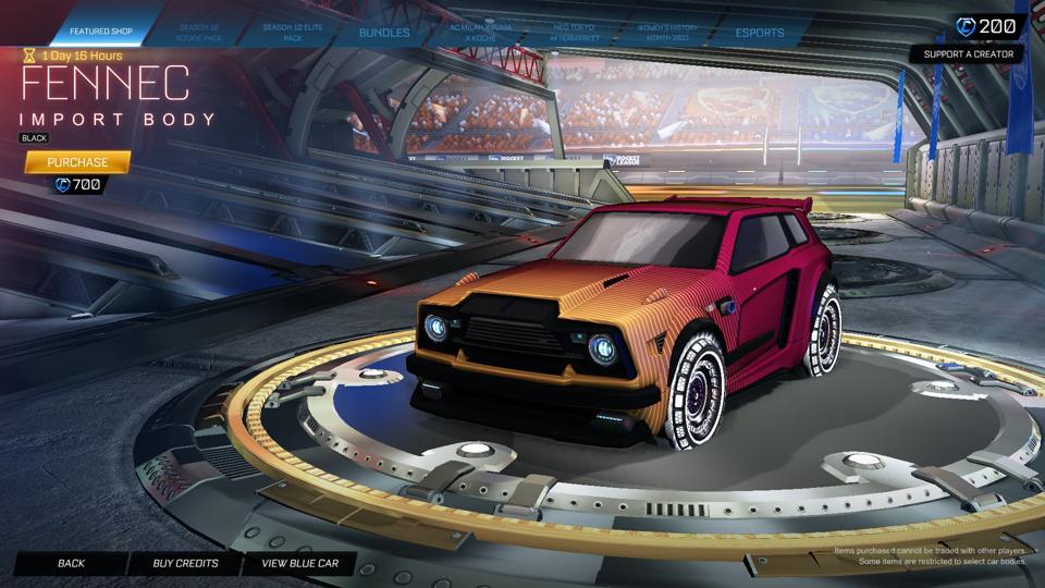 Rocket League’s Hottest Battlecar Is In The Item Shop For A Limited Time