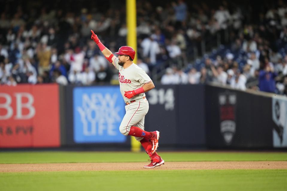 The Philadelphia Phillies Enter The Relief Room After Getting First Win ...