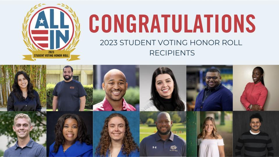 ALL IN Recognizes The 2023 Student Voting Honor Roll