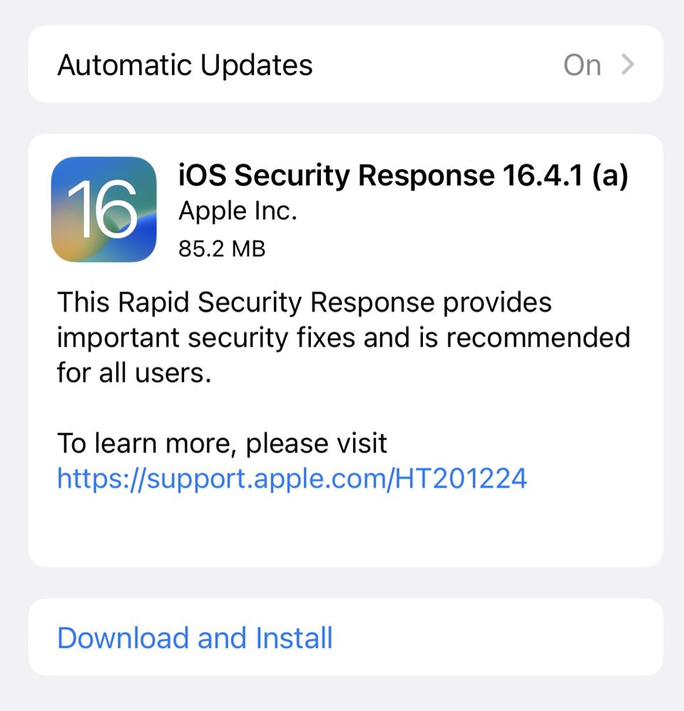 iOS 16.4.1 (a)—Why You Should Apply The Latest iPhone Update Now