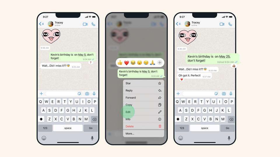 How To Edit WhatsApp Messages On iOS and Android
