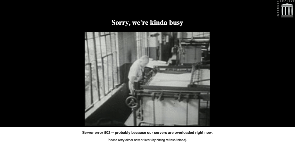 Internet Archive Outage Reported In Multiple Countries [Update: It’s Back]