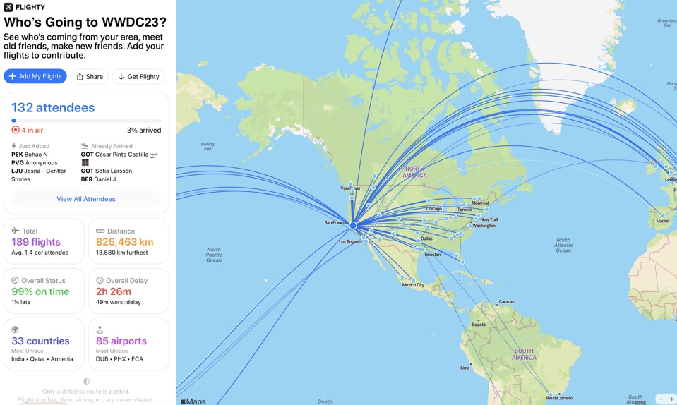 Apple WWDC 2023: How Flighty Will Connect Attendees
