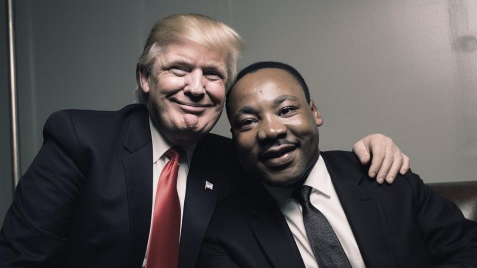 Fake Photos Of Donald Trump With Martin Luther King Jr. Go Viral
