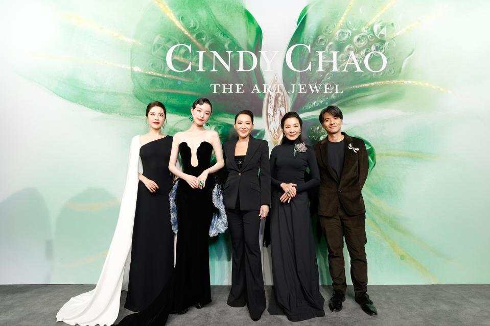 Michelle Yeoh Helps Cindy Chao Celebrate New Exhibition In Shanghai