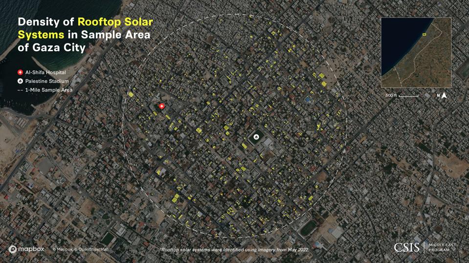 Electricity Trickles from Vulnerable Solar Panels on Gaza Roofs