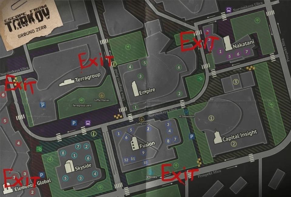 ‘Escape From Tarkov’ Ground Zero Map, Extracts And Quests Guide