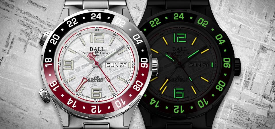Introducing The Ball Roadster Marine GMT Meteorite Dial