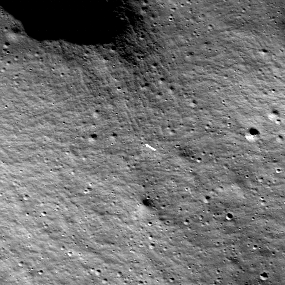 NASA Spacecraft Spots Tipped-Over Odysseus Moon Lander From Orbit