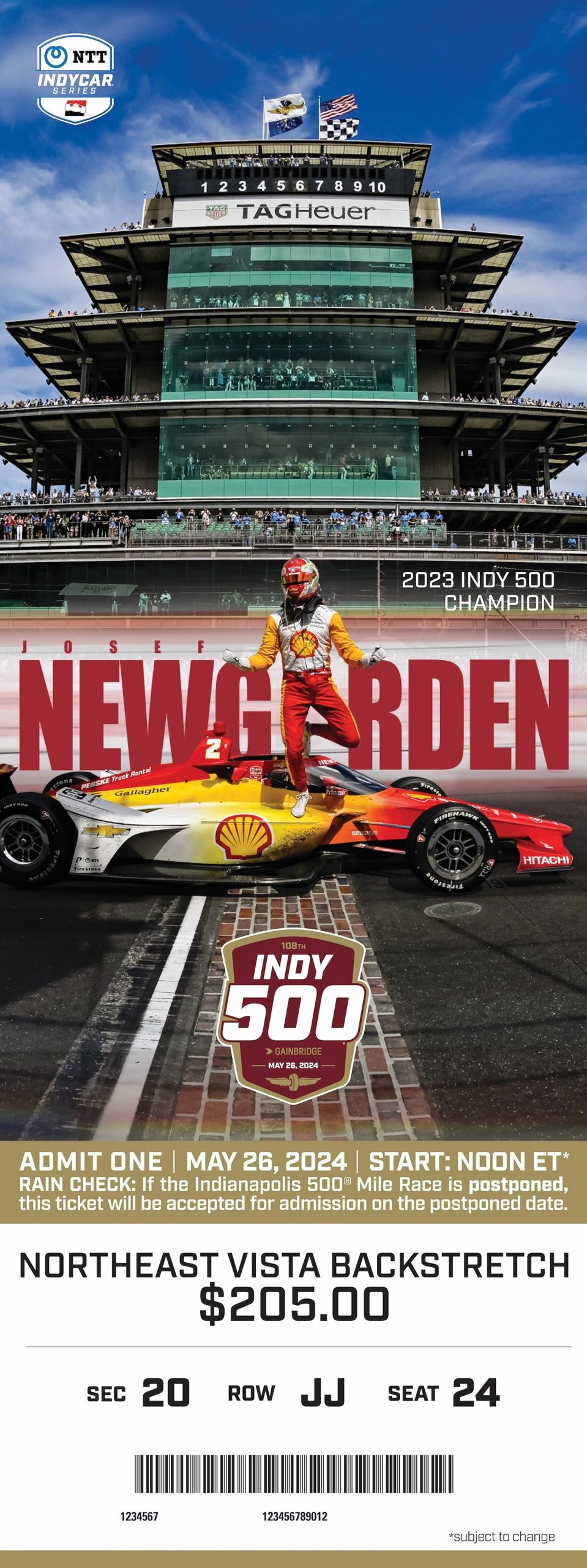 Josef Newgarden’s Iconic Indianapolis 500 Moment On Indy 500 Ticket