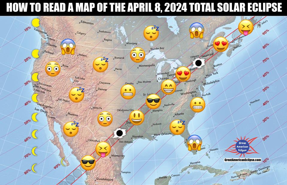 Total Solar Eclipse ‘Emoji Map’ Meme Tells You All You Need To Know
